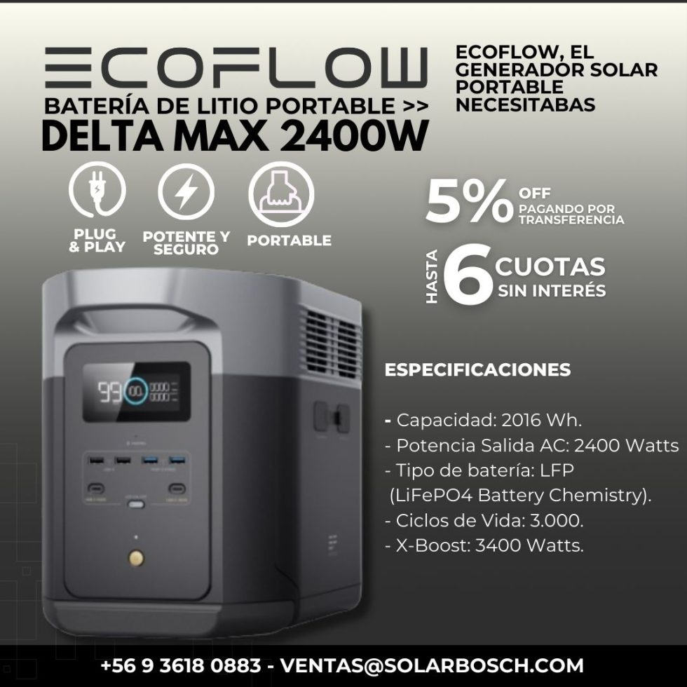 Ecoflow Delta 2 - Solar Bosch